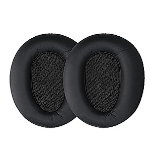 kwmobile Ear Pads Compatible with Sony MDR-10RBT / 10RNC / 10R Earpads - 2X Replacement for Headphones - Black