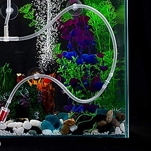 XMHF Plastic Aquarium Air Tube Pipe Pump Valve Connector Inline Tubing Straight 100pcs