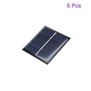 DMiotech 5 Pack 3V 110mA 60mm x 55mm Mini Solar Panel Cell for DIY Electric Power Project