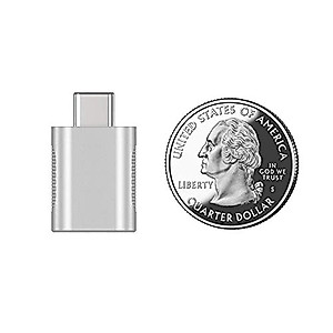 nonda USB C to USB Adapter(2 Pack),USB-C to USB 3.0 Adapter, Thunderbolt 3 to USB Female Adapter OTG for MacBook Pro 2019,MacBook Air 2020,iPad Pro 2020 ,More Type-C Devices(Silver)