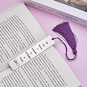 Grandmother Grandma Bookmarks Gifts from Granddaughter Grandson The Love Between a Grandmother and Granddaughter Grandson is Forever (The Love Between a Grandmother and Granddaughter is Forever)