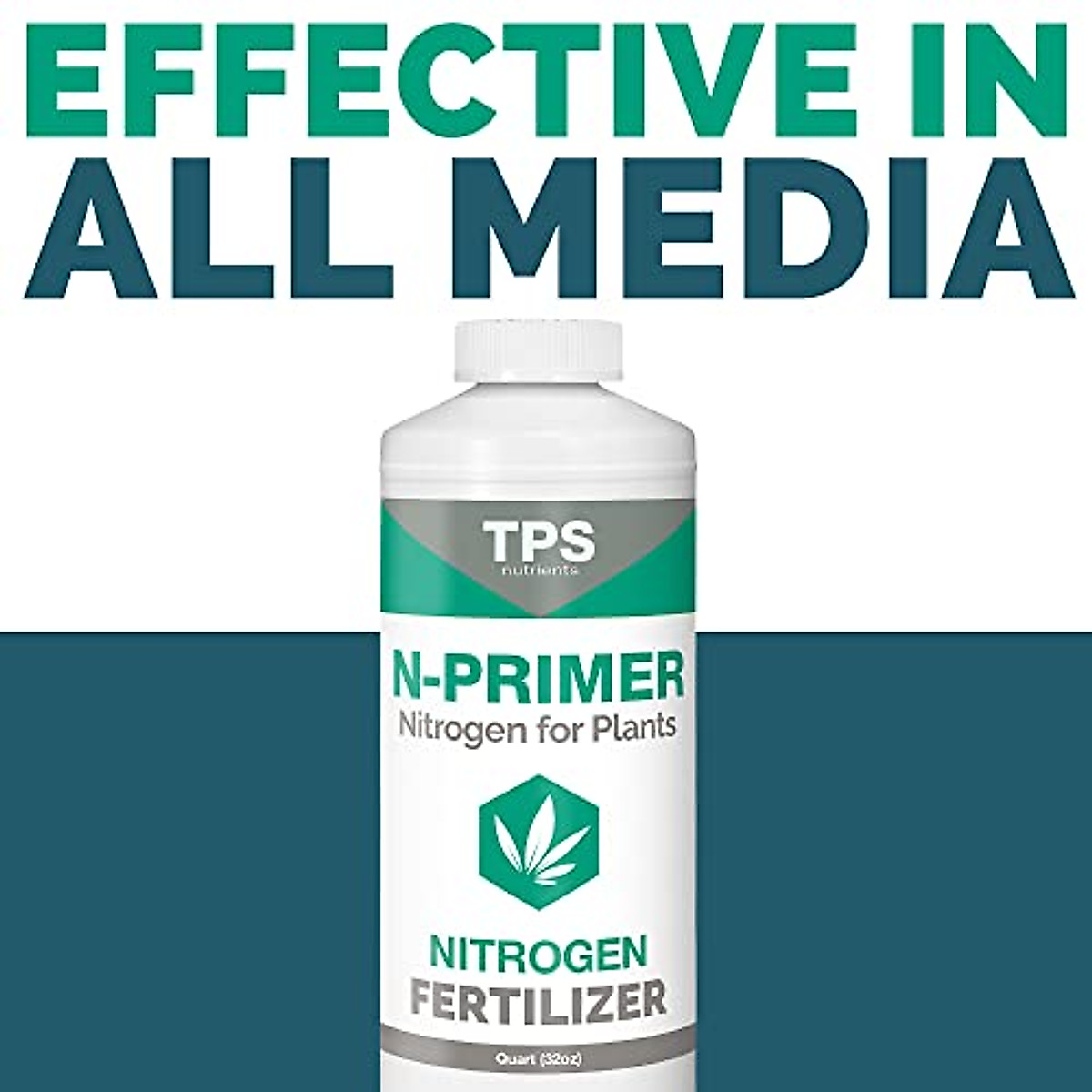 N-Primer Nitrogen Supplement for Fast Vegetative Growth, Promotes Dark Green Leaves by TPS Nutrients, Quart (32 oz)