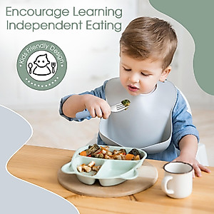 Sunnychicc 18 Pieces Toddler Utensils Kids Silverware with Silicone Handle Stainless Steel Toddler Fork Spoon Knife Set Children Flatware Set, 6 Colors