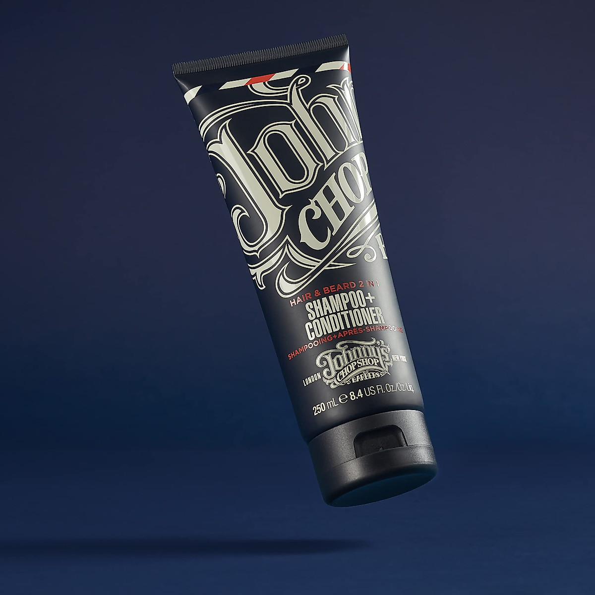 Johnny's Chop Shop Born Lucky 2 in 1 Cleansing Shampoo w/a shot of Conditioner Anti Frizz & Fluff, Pro Vitamin B Protection 8.45 fl oz (Pack of 1)