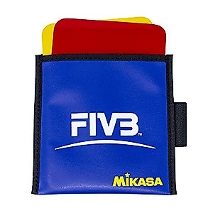 Mikasa VK Volleyball Referee Cards, Red/Yellow, Size 4