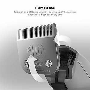 Wahl Competition Blade, Number 30, Full Tooth, Blade Set Animal Clipper, 0.8mm, Replacement Blades, Spare Clipper Blade, Pet Clipper Spares, Stainless Steel, Rust Resistant, Precise Cutting