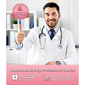 TEETHEORY Upgraded Version-Sonic Electric Toothbrush for Adults with 8 Brush Heads, Power Electric Toothbrush with 40000 VPM 5 Modes, Rechargeable Fast Charge 4 Hours (Pink)