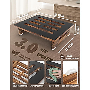 JOYOOSS Wooden Step Stool For Bed, Small Step Stool For Bed Steps For High Beds For Adults Wooden Step Stool For Adults, Step For Bed Wooden Foot Stool for Bathroom, Bedroom, Kitchen & Bedside Support