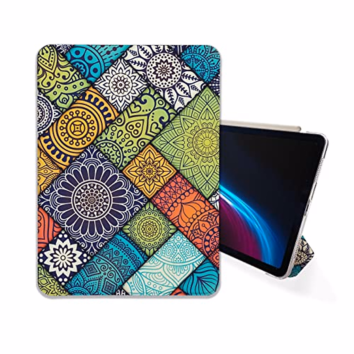 Cute Boho Bohemian Flowers case Compatible with iPad Mini Air Pro 7.9 8.3 9.7 10.2 10.9 11 12.9 inch Pattern Cover New 2022 2021 Trifold Stand 3 4 5 6 7 8 9 Generation 274 (11" Pro 1/2/3 gen)
