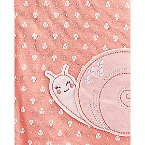 Simple Joys by Carter's Baby Girls' Snap-Up Rompers, Pack of 3, Rose/White/Beige, Newborn