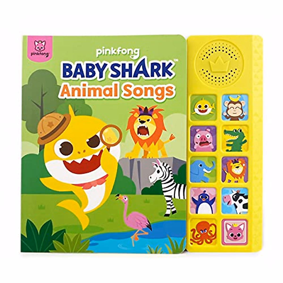 Baby Shark Animal Songs 10 Button Sound Book | Learning & Education Toys | Interactive Books for Toddlers 1-3 | Gifts for Boys & Girls