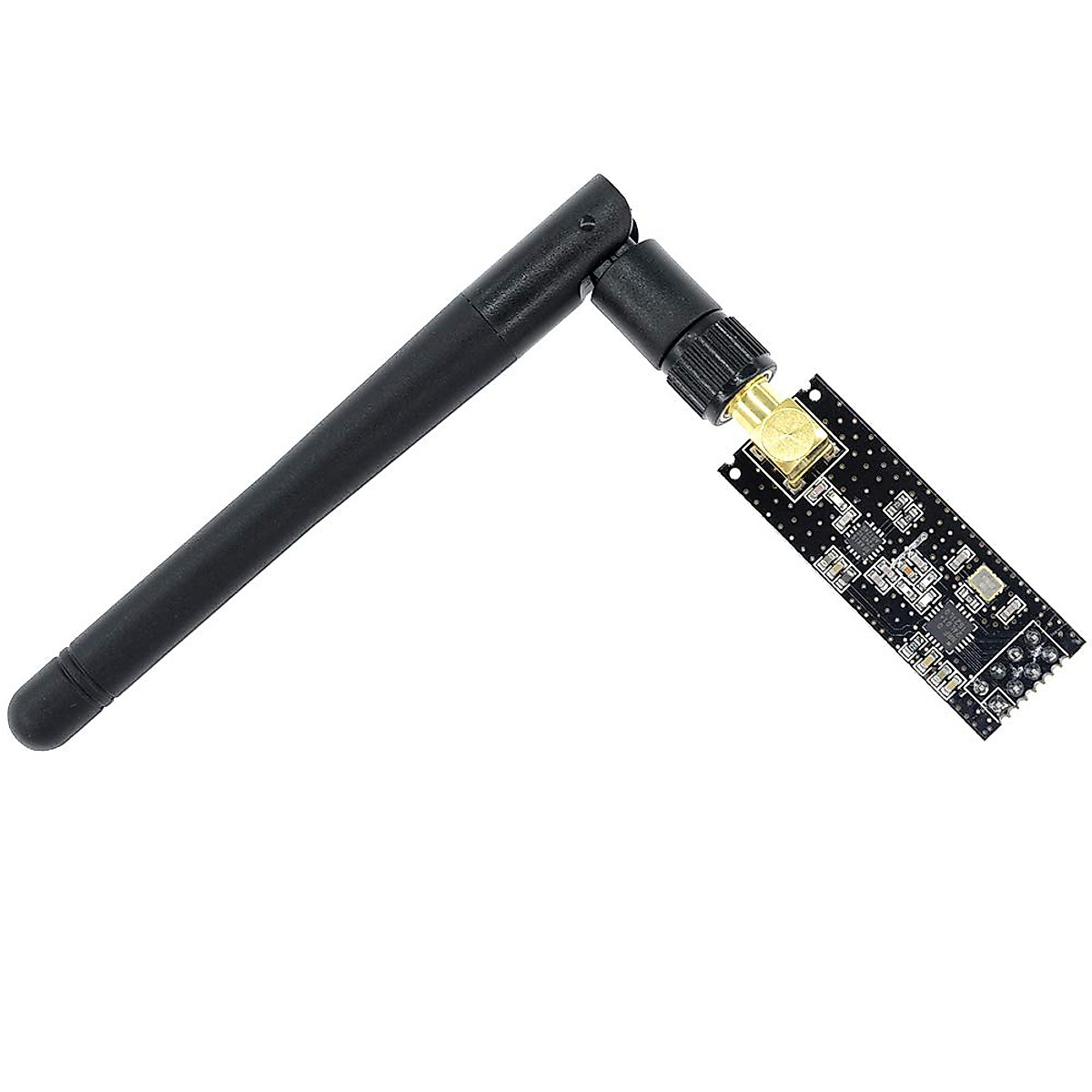 Aideepen 3PCS NRF24L01+PA+LNA Module with SMA 2.4 GHz 1100m+3PCS NRF24L01 8 Pin Socket Breakout Adapters Compatible