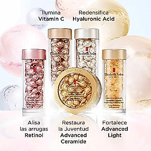 Elizabeth Arden Vitamin C Ceramide Capsules Serum, Daily Skin Care, Brightening Face Serum, 30 Count