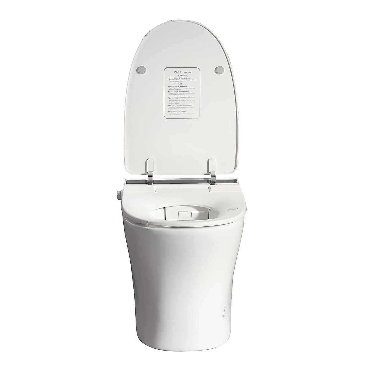 HomeBeyond Smart Toilet with Bidet, 1-Piece Toilet with Heated Seat, Seating Sensor, Air Drying, Foot Induction Flush