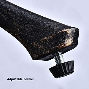 QUYZE Patio Dining Table, 35" Outdoor Patio Table with Umbrella Hole Bronze Square Cast Alluminum Patio Metal Dining Table, Outdoor Furniture for Backyard Lawn Balcony Deck