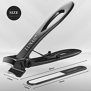 16mm Wide Jaw Opening Nail Clipper for Thick Nails and Ingrown Toenails, Nails Clipper for Men and Women, Seniors and Adults.