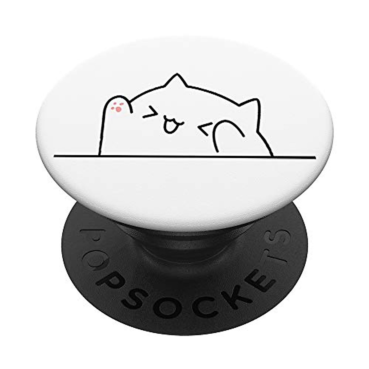 Cute Cheering Bongo Cat meme popsocket PopSockets PopGrip: Swappable Grip for Phones & Tablets