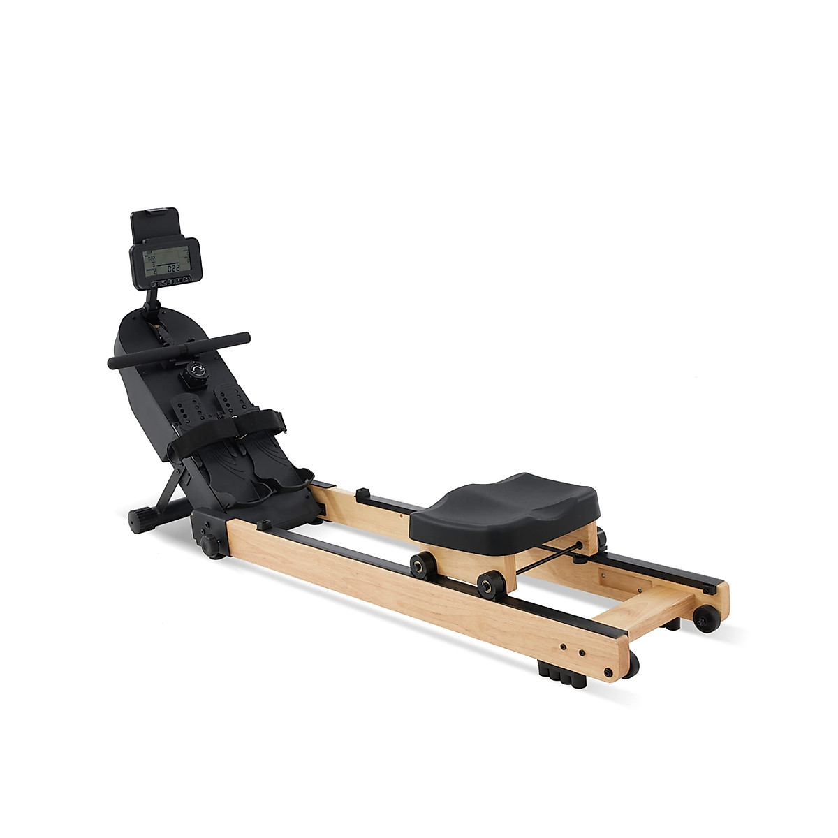 BORGUSI Magnetic Rowing Machines for Home Use, 16 Levels of Resistance, 350lb Weight Capacity, LCD Monitor & Tablet Holder, Foldable Rower Row Machine with Comfortable Seat Cushion & Dual Slide Rail
