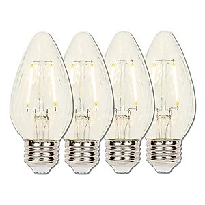 Westinghouse 3319320 LED Light Bulb, 4 Count (Pack of 1), Clear