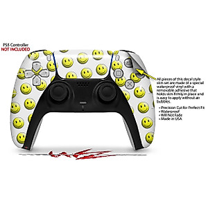 WraptorSkinz Skin Wrap compatible with Sony PS5 DualSense Controller Smileys (CONTROLLER NOT INCLUDED)