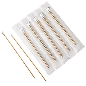 200 Sterile Cotton Tipped Applicators 6’’ - Long 6 inch Wooden Medical Cotton Tip Applicator Swabsticks with Shaft and Soft Swabs for Location Application, Cleaning, Crafts and More