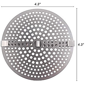 EXPAWLORER Hair Catcher Shower Drain - Stainless Steel Drain Hair Catcher Bathtub Strainer with Stand for Regular Drains