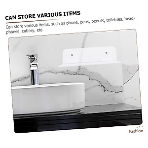 Zerodeko Acrylic Storage Rack Nursery Wall Shelves Children Storage Frame Durable Storage Shelf Versatile Acrylic Bracket Cosmetics Storage Shelf Kids Shelf Wall-Mounted Organizer