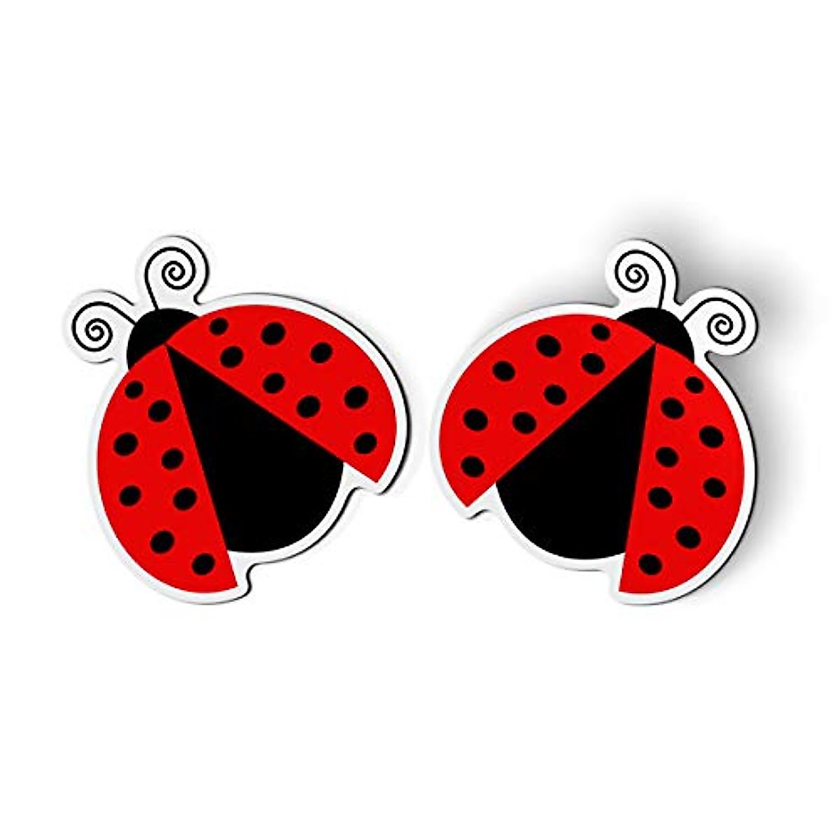 GT Graphics Express Ladybugs Set of 2-4" Each Magnets for Car Locker Refrigerator