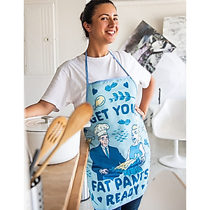 Get Your Fat Pants Ready Funny Thanksgiving Dinner Graphic Kitchen Accessories Funny Graphic Kitchenwear Funny Food Novelty Cookware Blue Oven Mitt