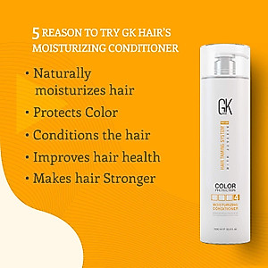 Global Keratin GK Hair Moisturizing Conditioner (33.8 fl.oz/1000ml) - Hair Smoothing Serum - 100% Pure Organic Argan Oil 1.69 Fl Oz