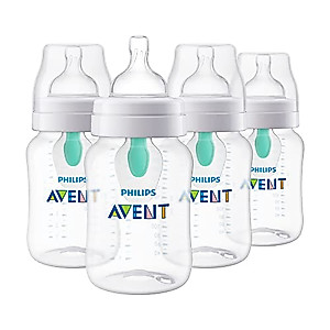 Philips Avent Fast Baby Bottle Warmer & Anti-Colic Baby Bottle Flow 1 Nipple, 4pk, SCY761/04 & Anti-Colic Baby Bottles