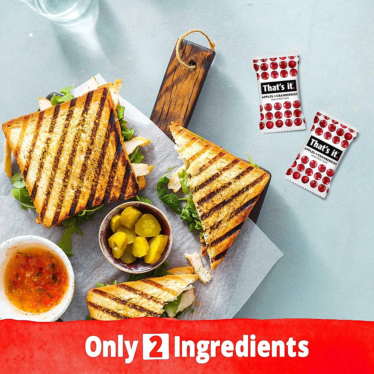 That’s It. Fun Size Fruit Bars Variety Pack(50 Pieces, 10g Each) With Apples + Bananas, Apples + Cranberries, Non-GMO, Paleo and Kosher Friendly, Gluten Free Breakfast Snacks