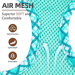 PUPTECK Dog Harness and Leash Set for Small Medium Dogs No Pull Step-in Soft Mesh Puppy Cat Vest Harnesses Reflective at Night, Green S