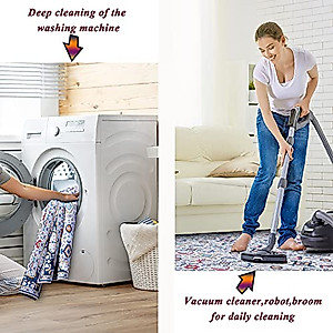 LNYANER Area Rugs 2x3,Washable Ultra-Thin Small Entryway Rug Throw Rugs for Kitchen Bedroom,Indoor Non Slip Boho Accent Carpet Door Mat for Farmhouse Entry Bathroom,Navy Blue