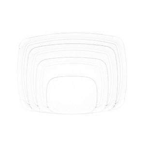 Epicurean Cutting Board with Removable Silicone Corners, 11.5" by 9", White