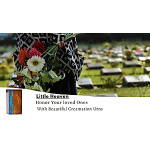 STAR INTERNATIONAL Rosewood And Resin Mix Cremation Urns for Human Ashes Adult, Burial Urns for Columbarium, Wooden Box Funeral Urns for Human Ashes Large (M(9.5X5.5) 172 Cu Inches)