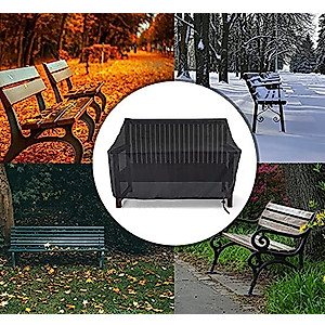 Rilime Patio Bench Cover,Outdoor 2-Seater Waterproof Outdoor Loveseat/Glider/Sofa/Furniture Cover,53L x 26W x 35H inch