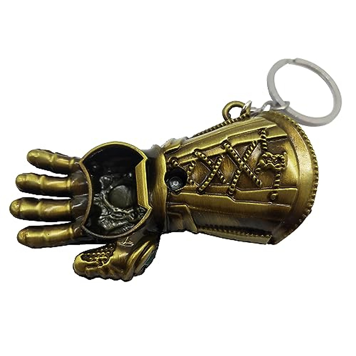 Xwbella Keychain, Infinity Gauntlet Key Chain Metal Key Ring, Cool Gifts for Men, Husband, Boyfriend (Bronze)