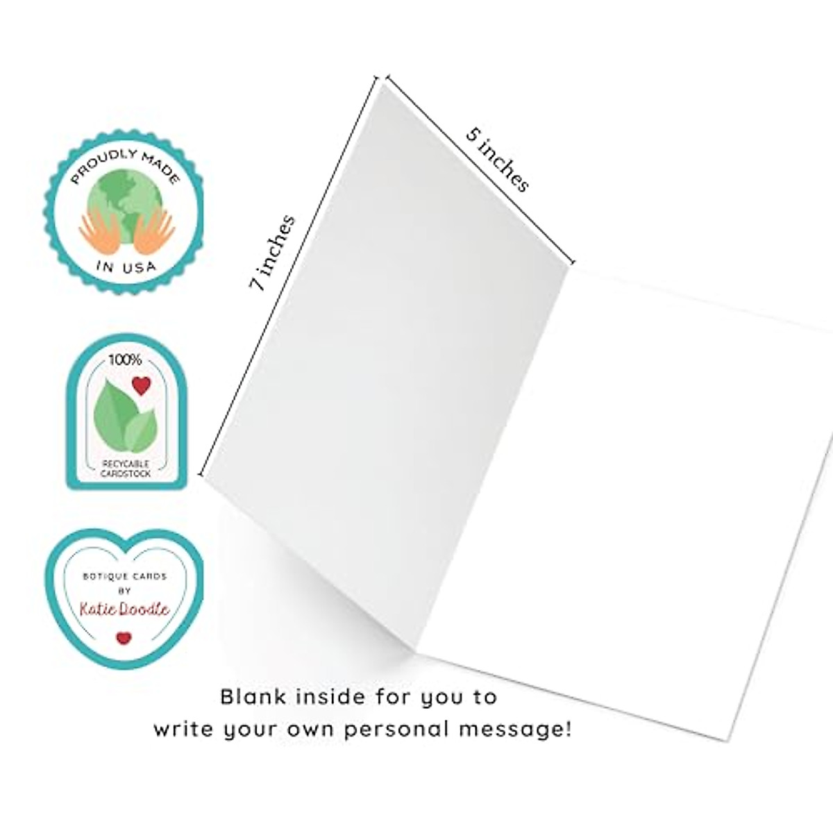 Katie Doodle - Funny Sister Birthday Card, Brother Birthday Card, Mom Birthday Card, Sister Birthday Gift Ideas, Dad Birthday Gift, Mom Birthday Gifts, Brother Birthday Gifts -Includes Card & Envelope