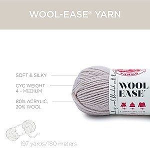 (3 Pack) Lion Brand Yarn Wool-Ease Yarn, Forest Green Heather