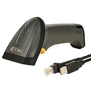 1D Laser Wired Barcode Scanners Readers, Wired Handheld Laser Barcode Scanner, Automatic 1D Bar Code Reader for Supermarket, Convenience Store, Warehouse