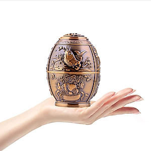 ANGROC Push Style Retro Metal Automatic Toothpick Holder Case Can Box Container for Home Restaurant Café Club Bar Hotel Usage ( Red Bronze )