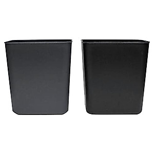 CHICIRIS Slim Trash Can, 8L Plastic Garbage Bin Rectangle Trash Bin for Kitchen Bathroom Bedroom, 10.8 x 7.9 x 11.8in (Gray)