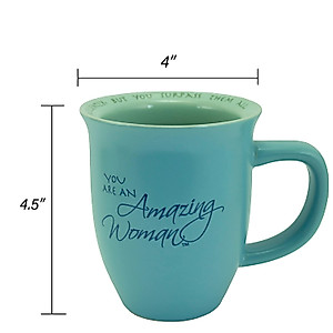 Abbey Gift Blue (Abbey & CA Gift) Amazing Woman Ceramic Mug & Coaster Set (57829)