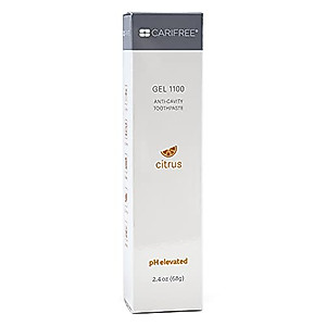 CariFree Gel 1100 (Citrus): Anti-Cavity Toothpaste | Nano Hydroxyapatite | Cavity Prevention | Freshens Breath and Moistens Mouth | Dentist Recommended for Oral Care (1-Pack)