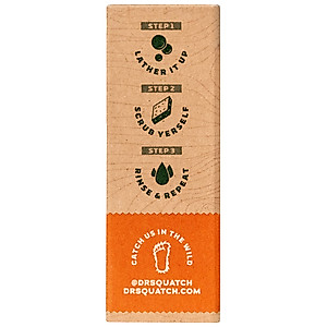 Dr. Squatch All Natural Bar Soap for Men with Zero Grit, 3 Pack, Cedar Citrus