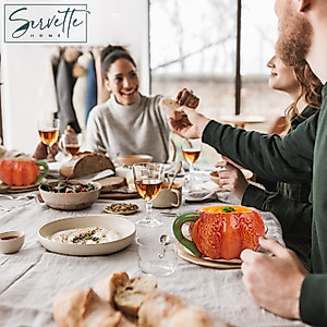 Servette Home Funny Ceramic Coffee Mugs Food Theme (Pumpkin)