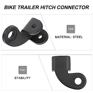 Veemoon 4 Sets Bicycle Traction Head Accesorios para Bicicletas Baby Bikes Kids Bicycles Kids Bikes Kids Tow Truck Coupler Hitch Attachments Baby Bicycle Trailer Child Elbow Steel