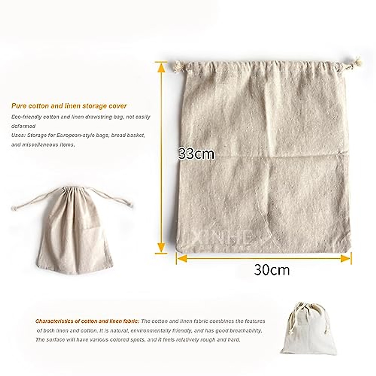 8 Inch Oval Premium Bread Proofing Basket Set - Authentic Natural Rattan, Optimal Size, Easy Clean, Ideal for Sourdough, Dye-Free.GEPAS (8in)