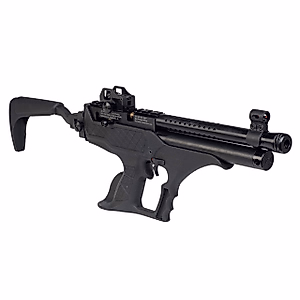 Hatsan Sortie Tact Semi-Auto PCP Synthetic .25 Cal Air Pistol with Wearable4U 100x Paper Targets and 150x .25cal Pellets Bundle